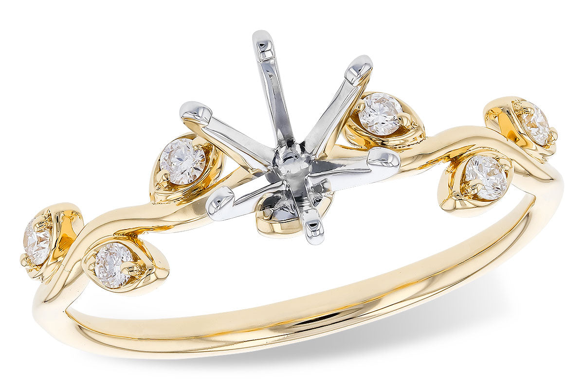Two-Tone Twisting Vine Semi-Mount – Jewelry Creations Inc