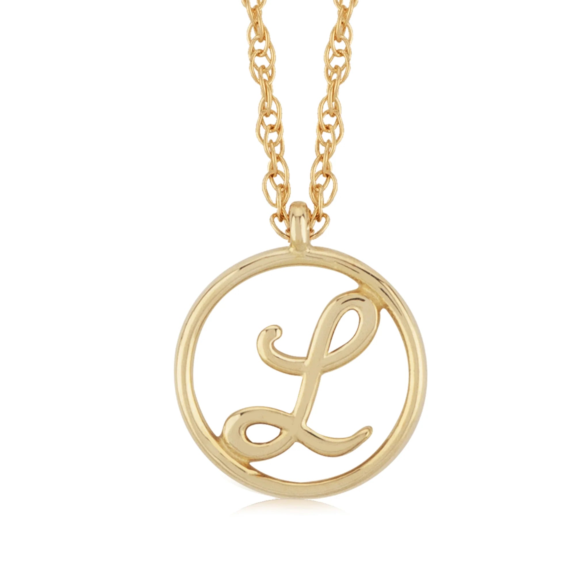 L Initial Pendant – Jewelry Creations Inc