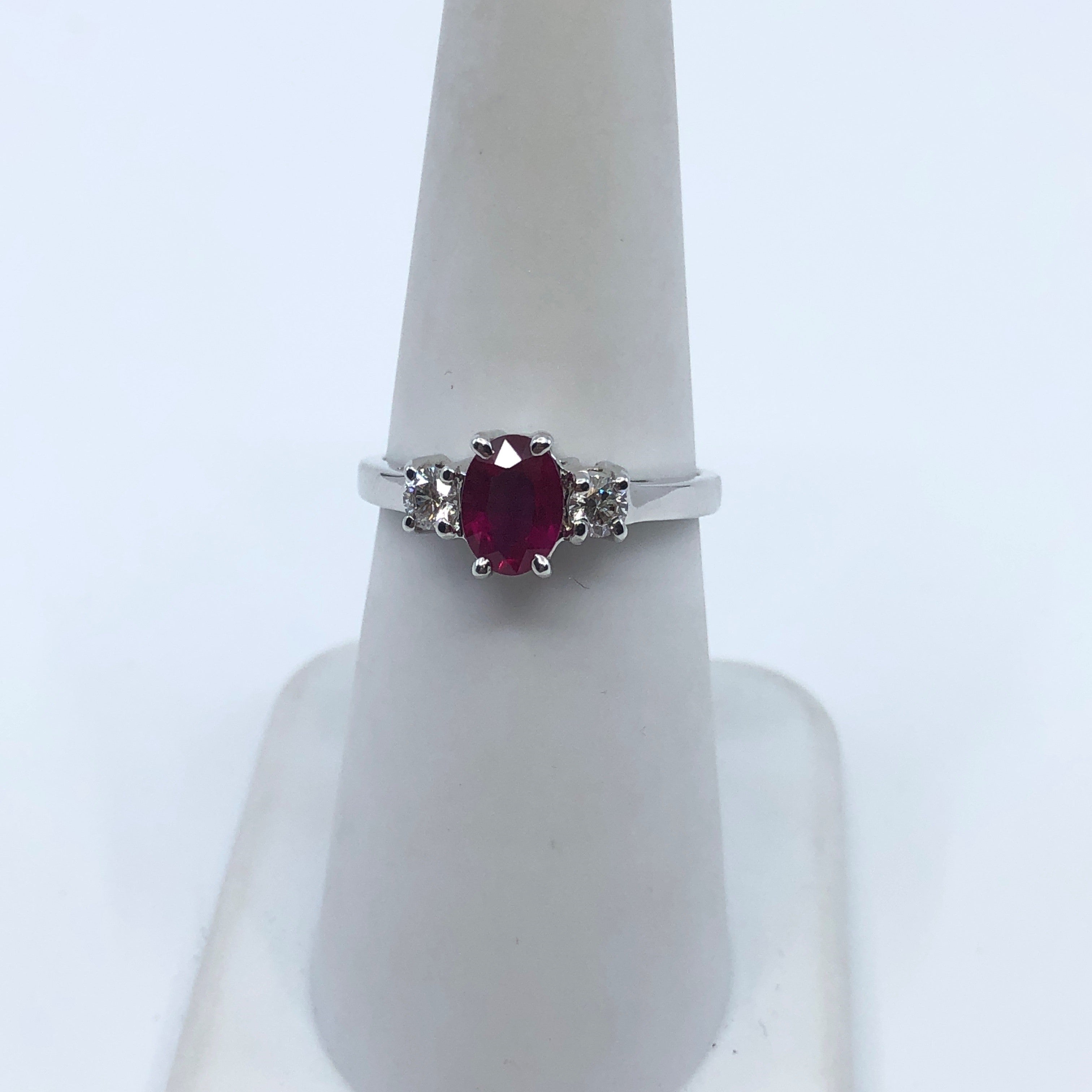 Oval Ruby Ring – Jewelry Creations Inc